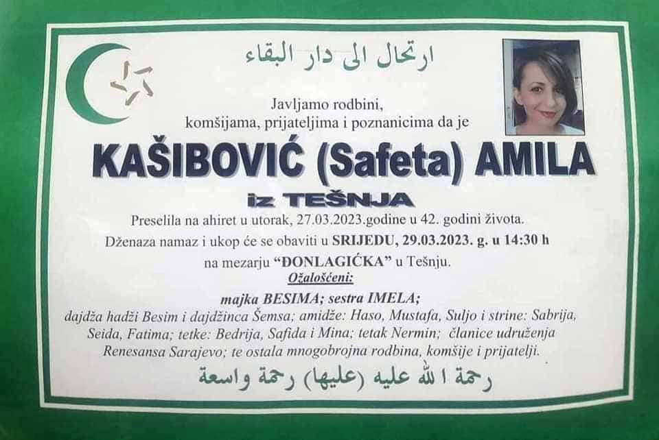 KAŠIBOVIĆ (Safeta) AMILA